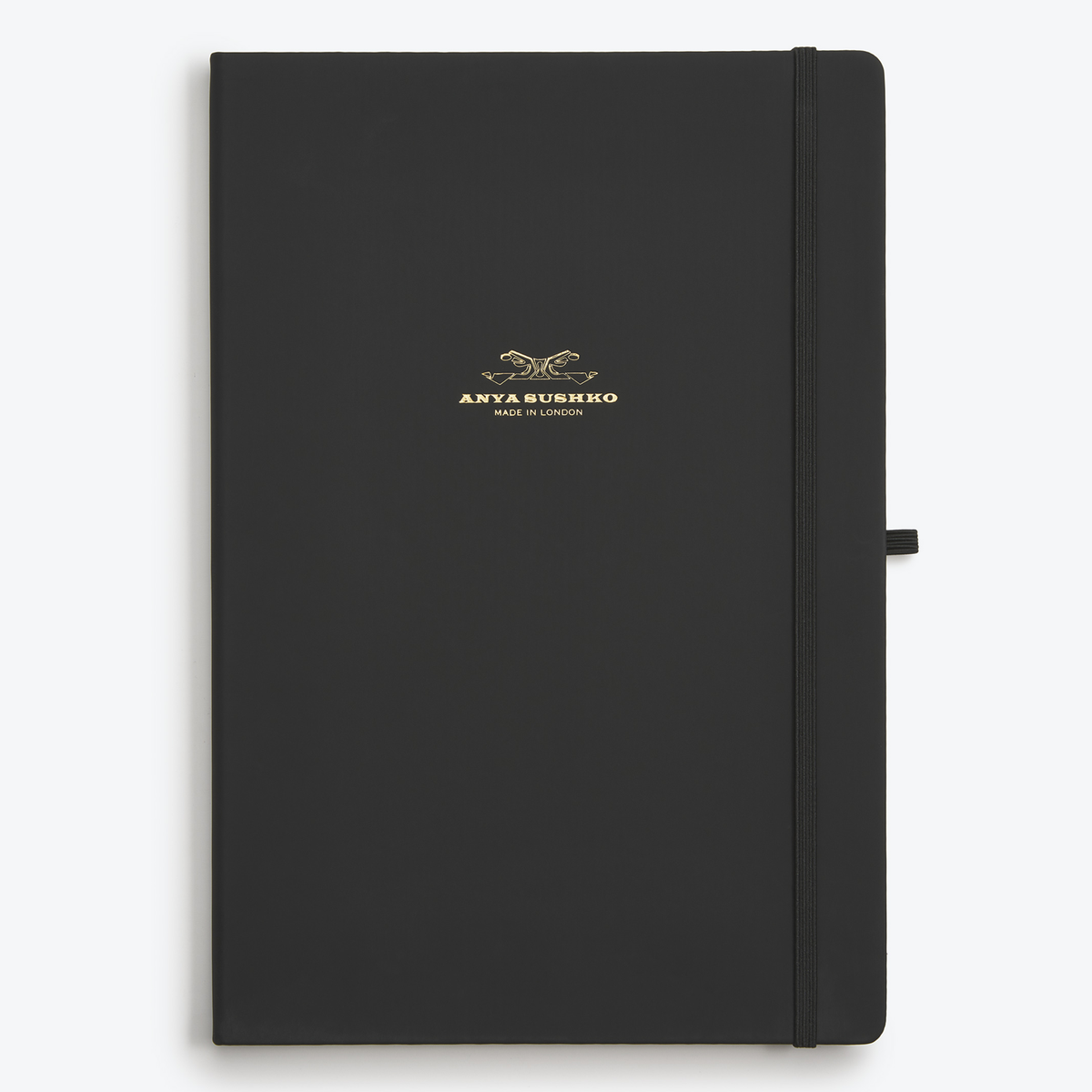 A4 Hardback Notebook, Leather Refill, Black – Anya Sushko Handbags England