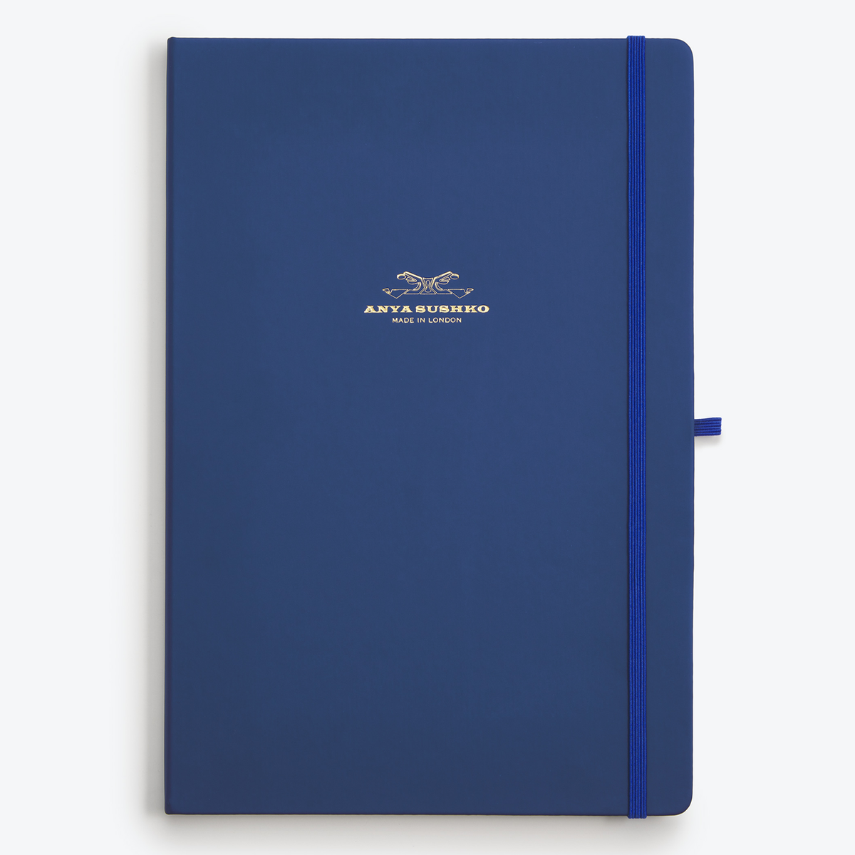 A4 Hardback Notebook, Leather Refill, Navy – Anya Sushko Handbags England